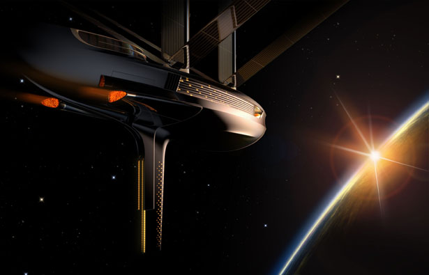 Futuristic Galaxsea 3d Printed Space Solar Sailboat For Space