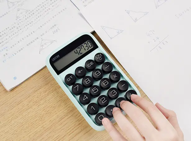 Lofree Digit Retro Mechanical Calculator with Modern Look - Tuvie Design Lofree Digit Retro Mechanical Calculator with Modern Look - Tuvie Design